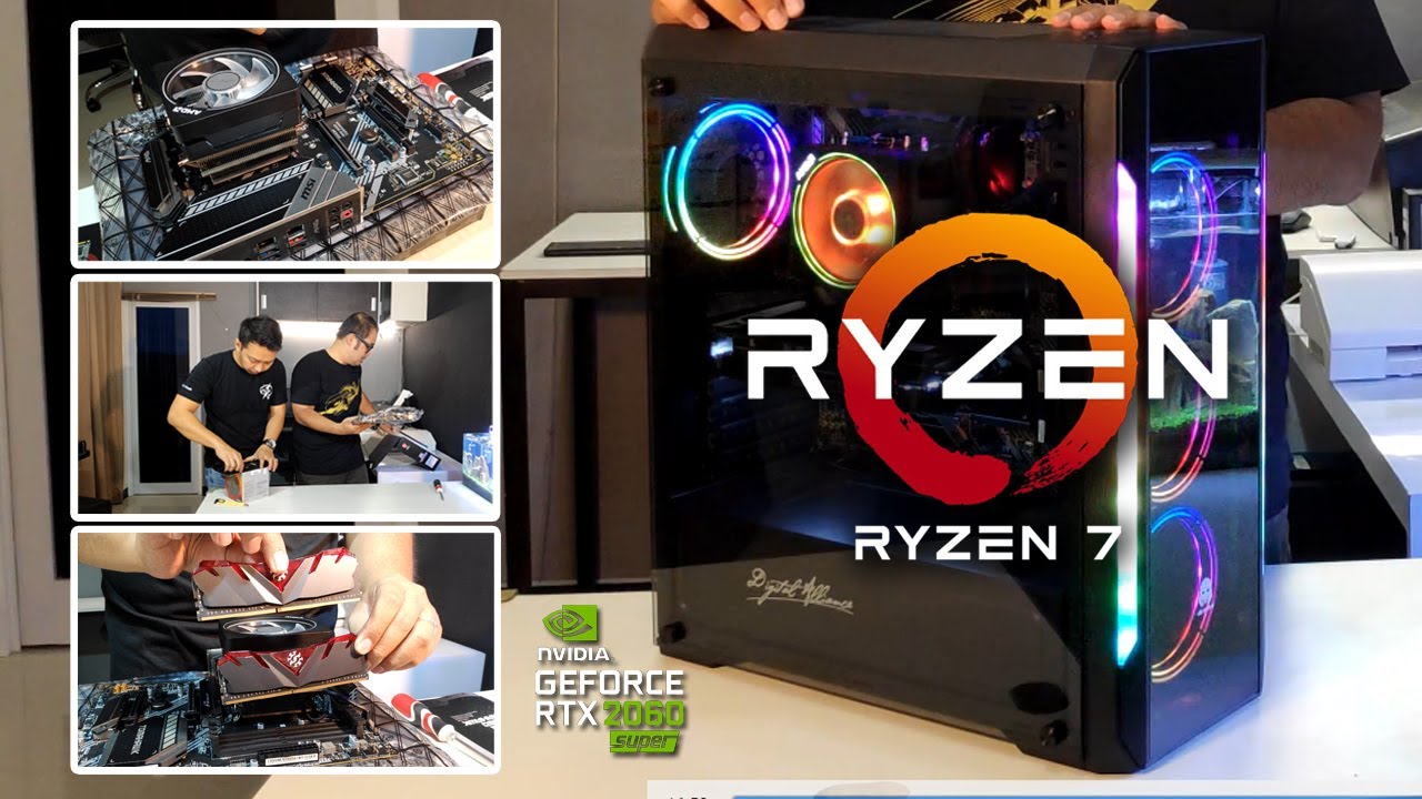 Ryzen 7 3700x RTX 2060 Super Merakit PC - YouTube