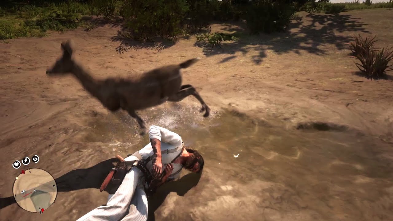 The most cursed deer in Red Dead 2 - YouTube