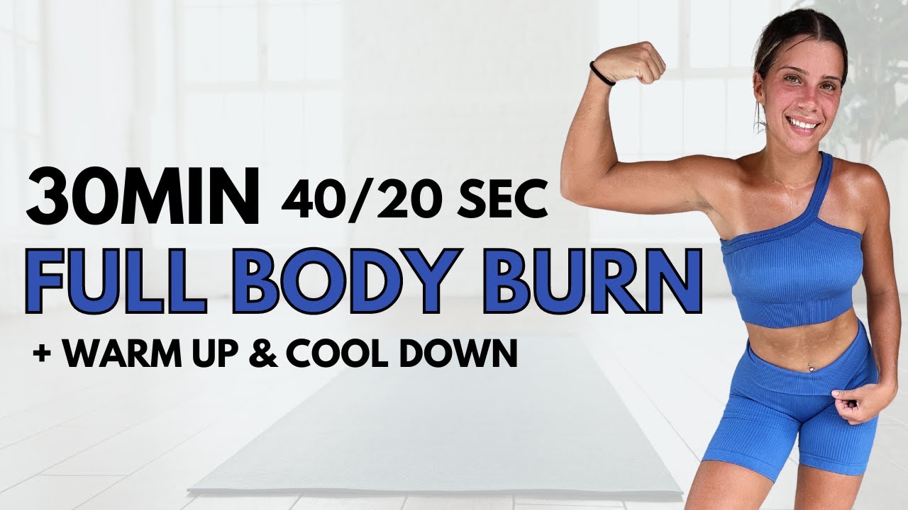 30 MIN FULL BODY BURN! No repeat and no equipment at home workout! Burn ...
