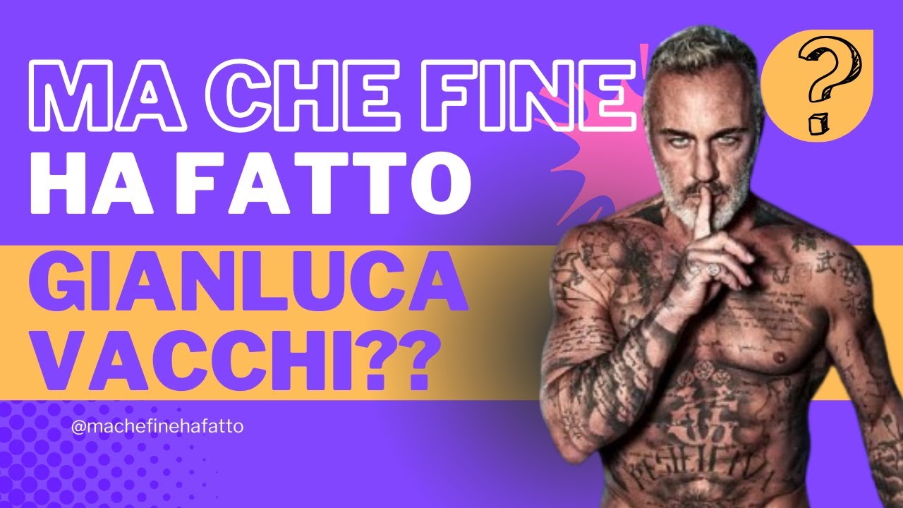 GIANLUCA VACCHI: Che Fine Ha Fatto il Re dell'Enjoy? | Dal Successo ...