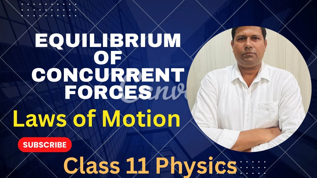 Equilibrium of Concurrent Forces | Laws of Motion | Class 11 Physics ...