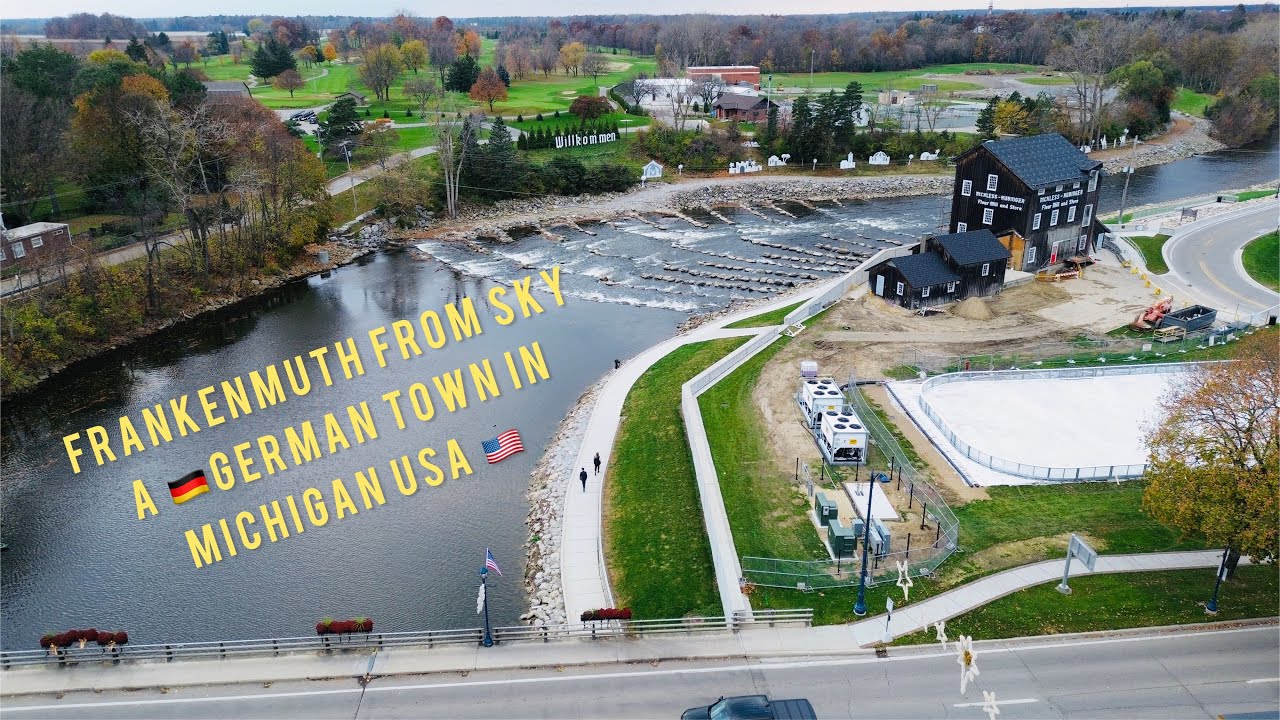 Frankenmuth from sky, a beautiful 🇩🇪German town in Michigan, USA 🇺🇸 ...