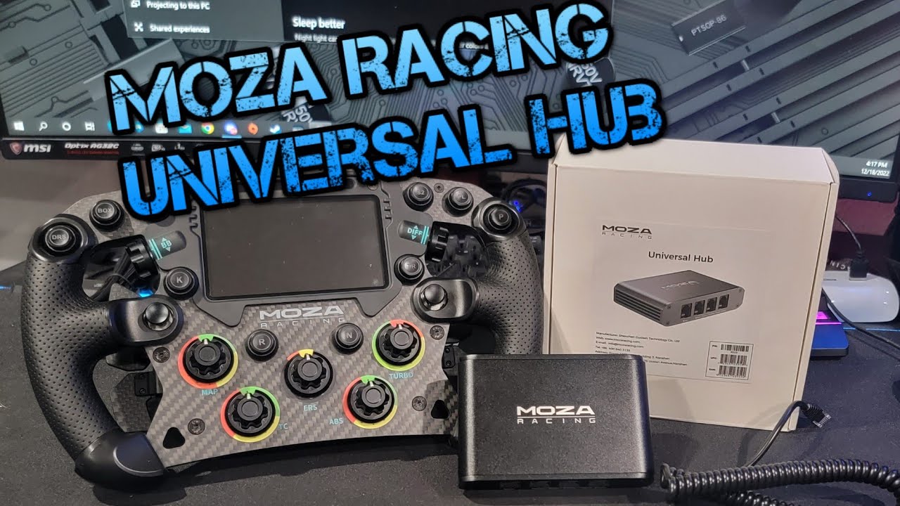 Use MOZA FSR wheel on ANY wheel base!! MOZA Racing Universal hub - YouTube