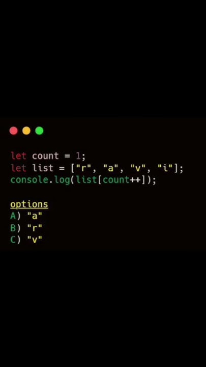 Guess The Output For Javascript Coding Frontendcourse Programminglanguage Javascript