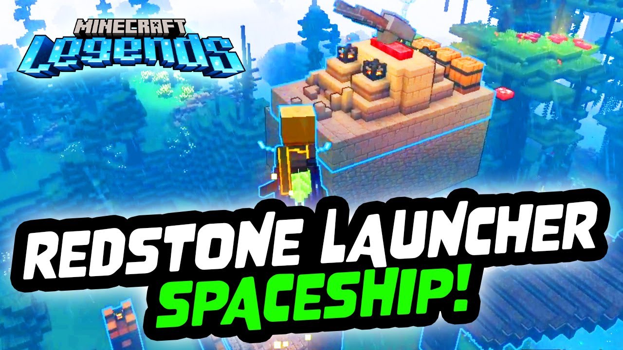 I Created a REDSTONE LAUNCHER SPACESHIP in Minecraft Legends!! 👽😲 - YouTube
