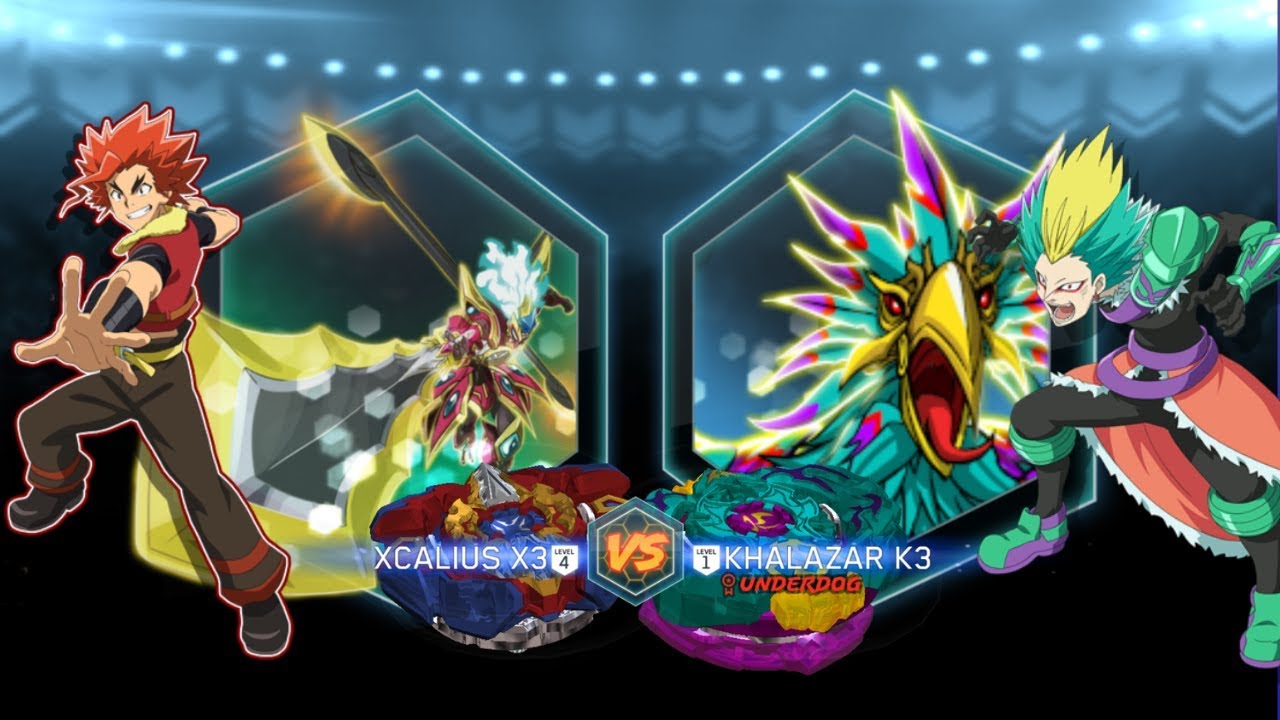 Beyblade Burst Battle: Boom Kalzar VS Surge Xcalius - YouTube