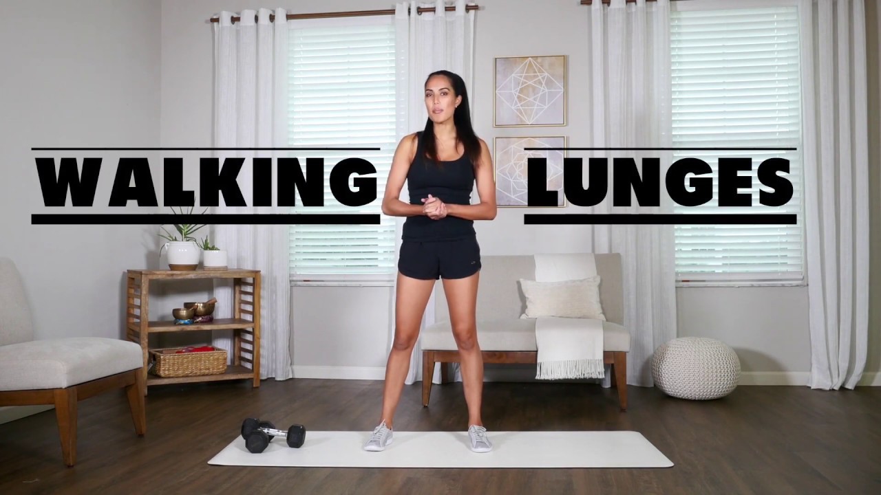 Walking Lunges - Full Body Workout w/ MJ Gordon - YouTube