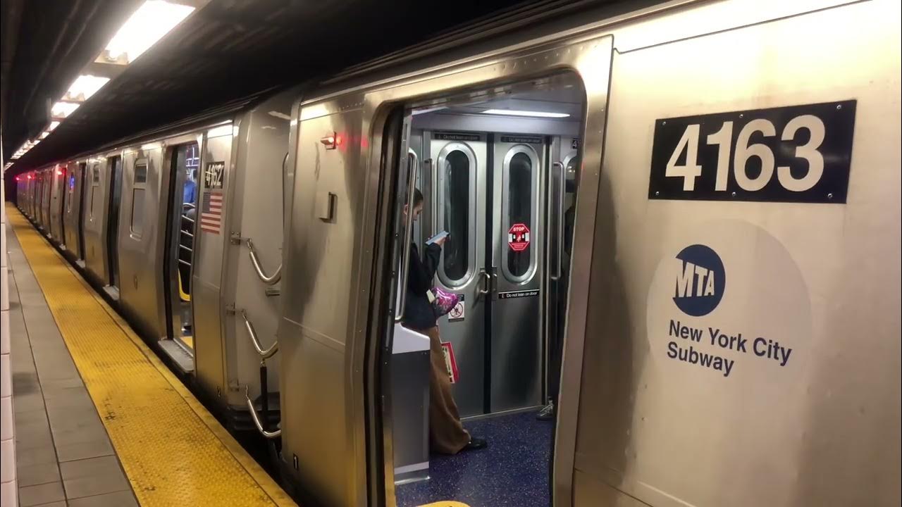 Lefferts Blvd bound R211A (A) train entering and leaving Jay Street-MetroTech - YouTube