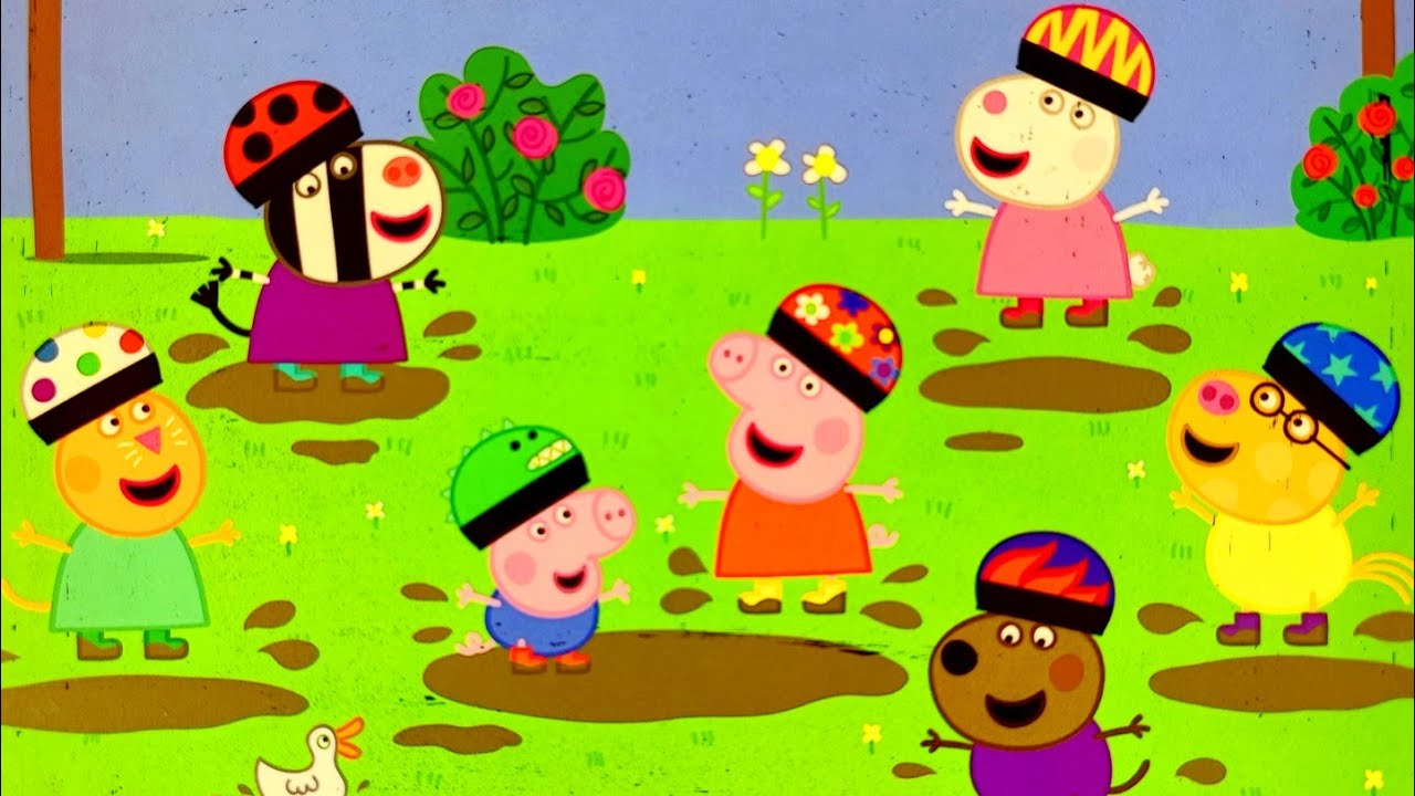 4K Puzzle Peppa Pig and friends - scratch the picture | Свинка Пеппа и ...