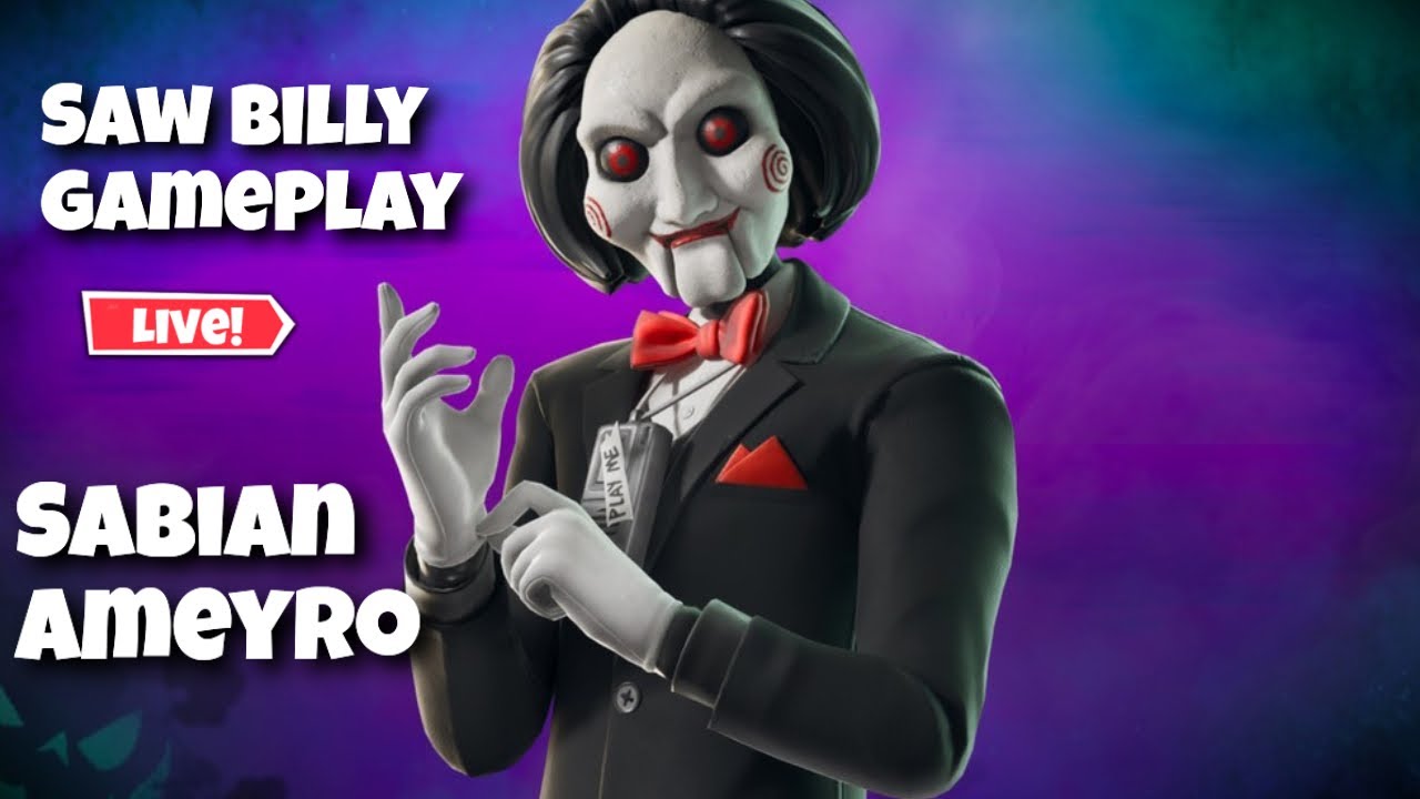 Fortnite and Roblox live Saw Billy Jigsaw skin gameplay - Worlds ...