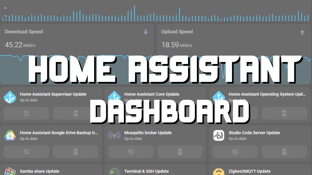 Home Assistant - Network, Pending Updates Dashboard - YouTube