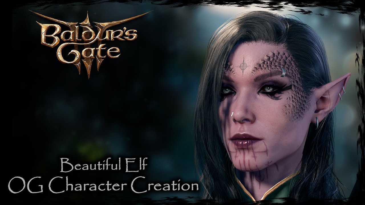 BALDUR'S GATE 3 || Beautiful Moon Elf [Original Character #188 ...