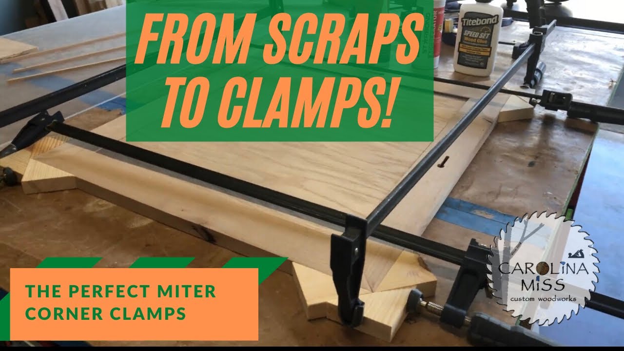 HOW TO MAKE SIMPLE MITER CLAMPING BRACES FROM SCRAPS / WOODWORKING ...