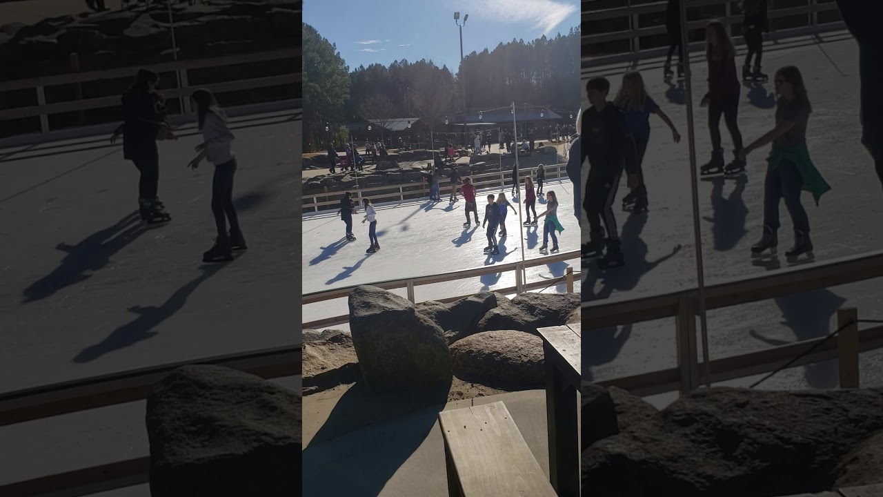 Ice skating at white water center - YouTube
