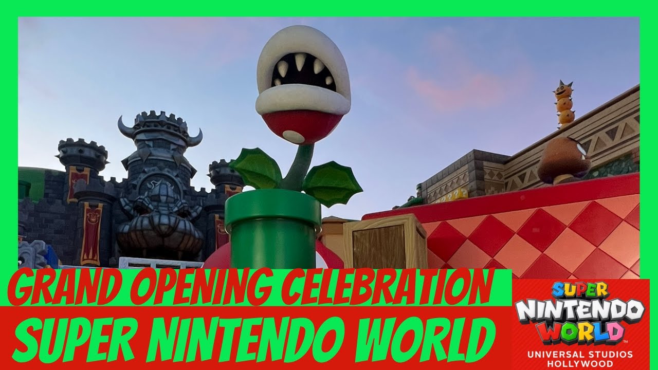 Super Nintendo World Grand Opening Celebration Universal Studios ...
