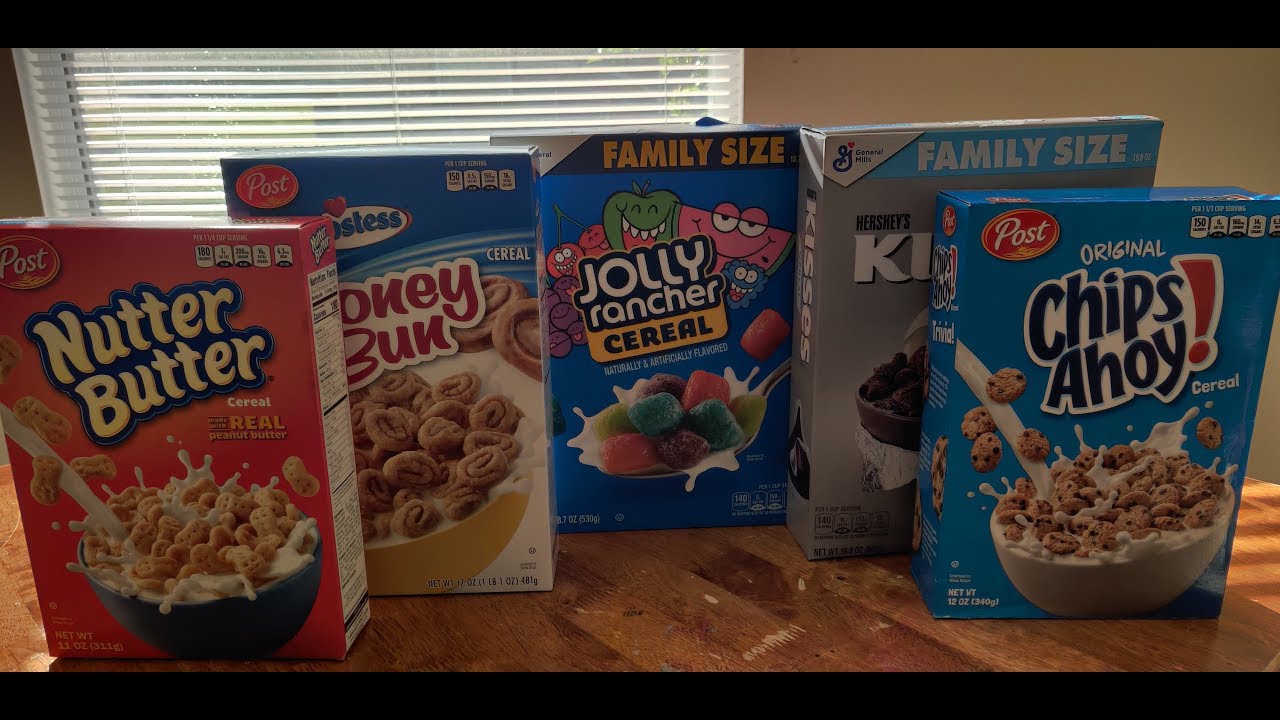 Trying all the weird cereal. Mukbang. Limited. Cereal ChallengeMother ...