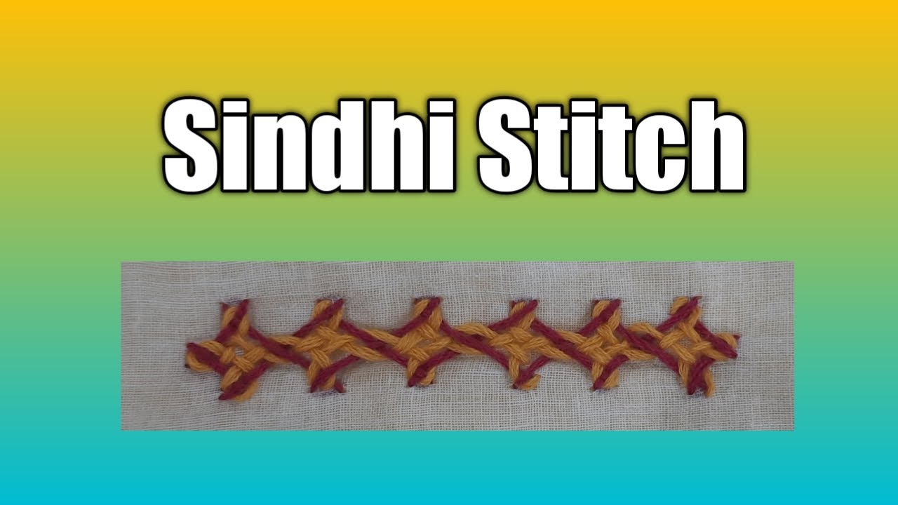 Sindhi embroidery | Sindhi Tanka | Gujrati Stitch | Kutch work part 2 ...