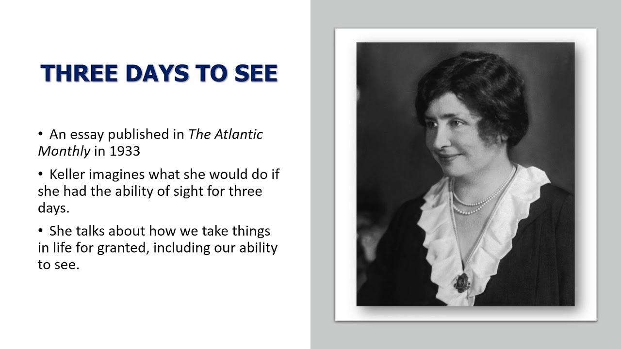 Three Days To See By Helen Keller Introduction And Day 1 YouTube three-days-to-see-by-helen-keller-introduction-and-day-1-youtube