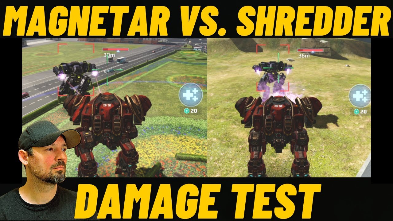 War Robots Magnetar Vs Shredder Comparison, Close Range, WR level 12 ...