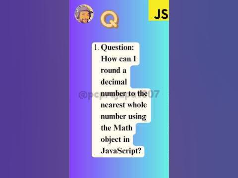 Math round() method in JavaScript. || JavaScript Tutorials. #shortsfeed #shorts - YouTube