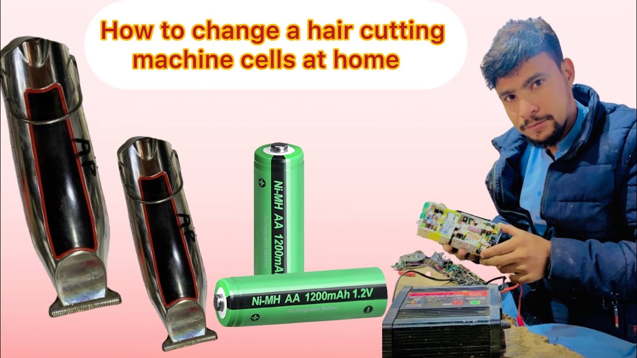 How to change a hair cutting machine cells at home#electrical # ...