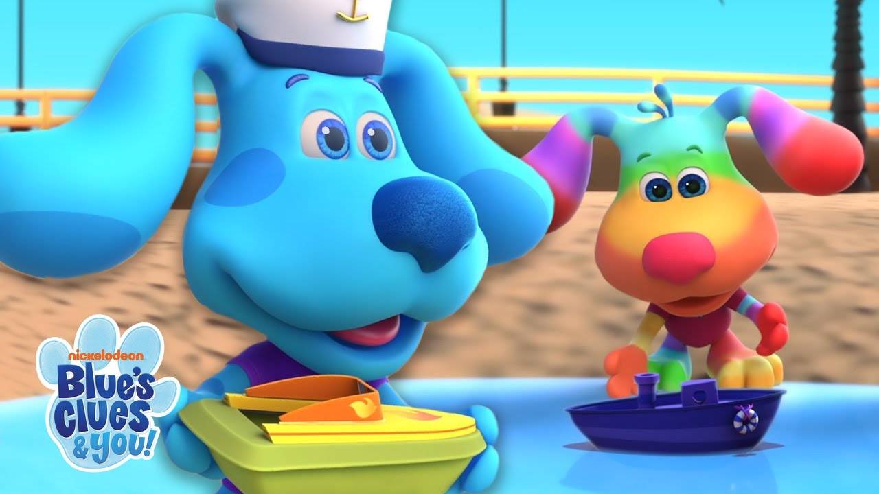 Row Row Row Your Boat! w/ Rainbow Puppy | Nursery Rhymes & Kids Songs ...