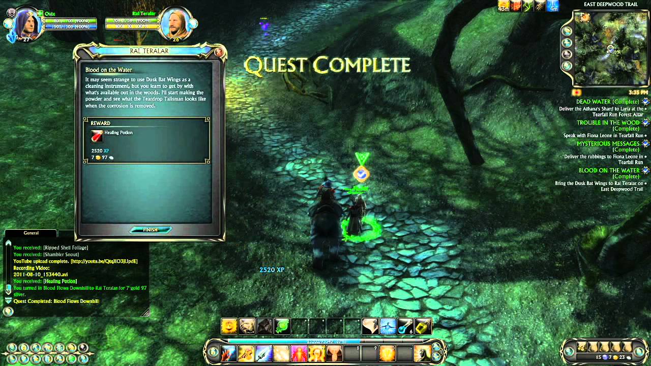 Rift - Turning in quests and accepting a few new quests - YouTube