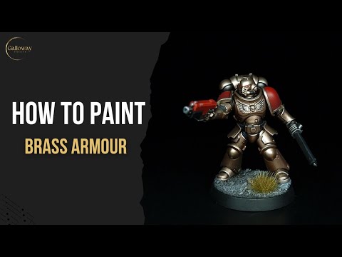 Painting The Minotaurs Chapter - Brass Armour - Warhammer 40K - YouTube