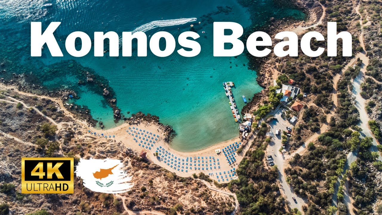 Cyprus from Above: 4K Drone Views of Konnos Beach, Protaras 🏖️🚁🇨🇾 - YouTube