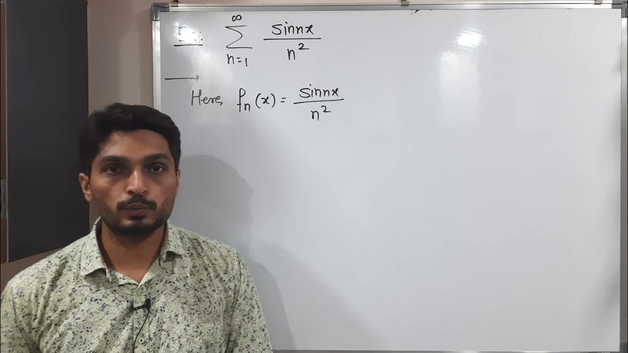 Series of Functions - Lecture 9 - Example of Uniformly Convergent ...
