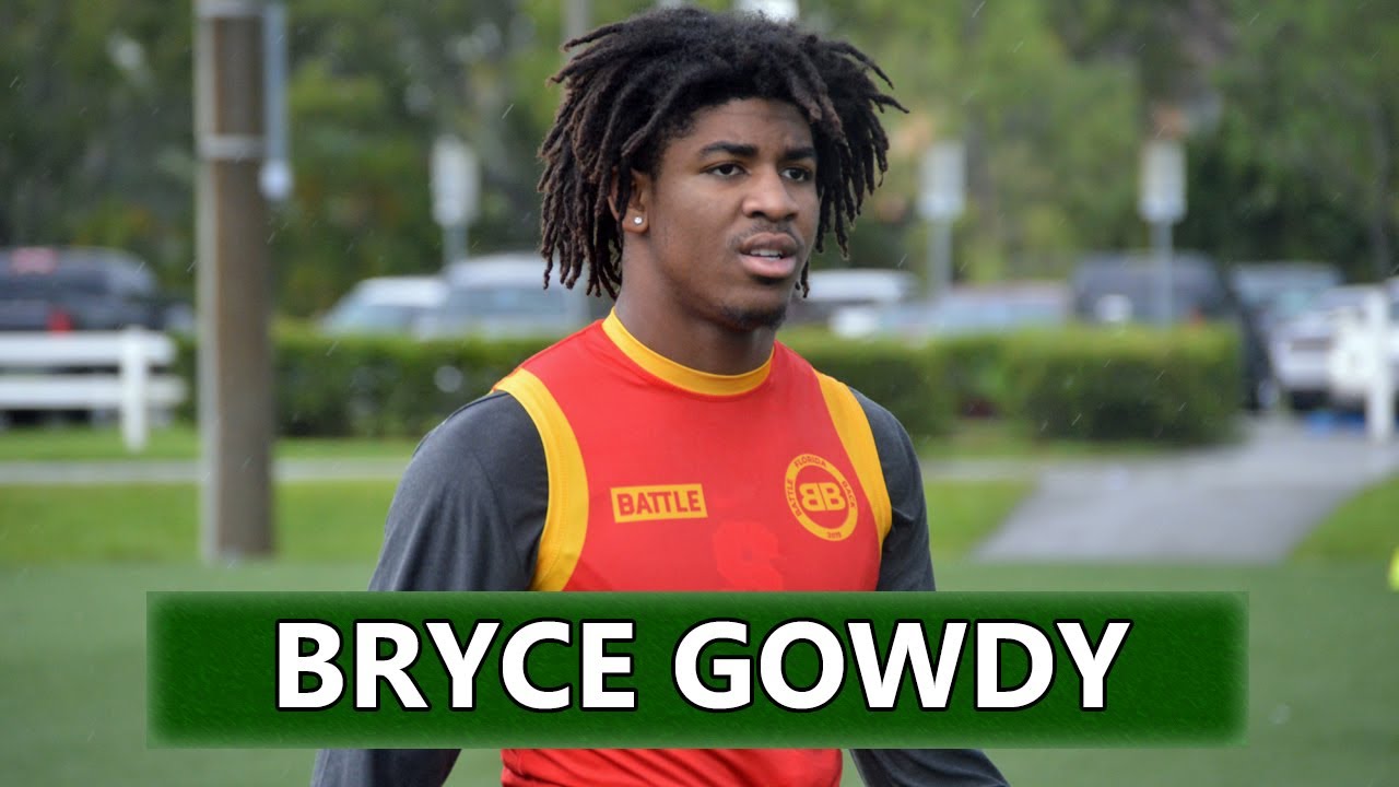 Deerfield Beach 2020 WR Bryce Gowdy at Strike 7-on-7 Tournament - YouTube