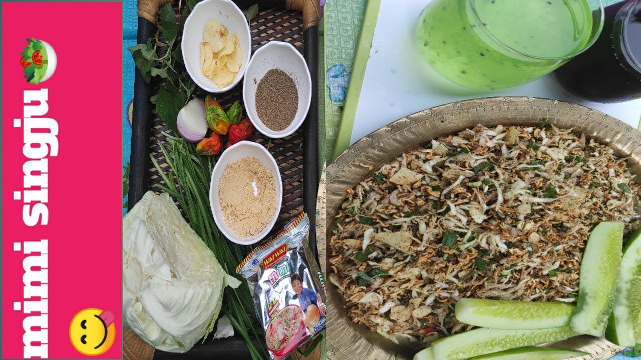 Mimi Singju || singju🥗||manipuri style salad|| TasteofNortheast||snack ...