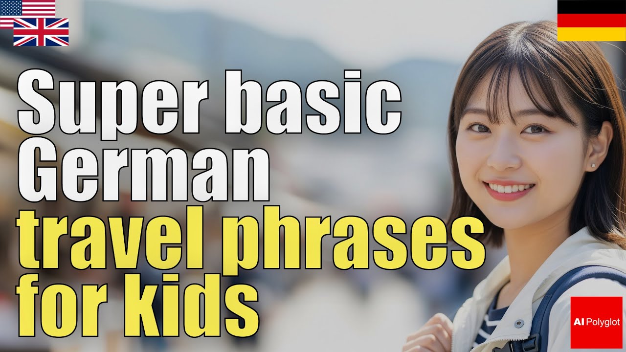 Super basic German travel phrases for kids | Natural Listening | Must ...