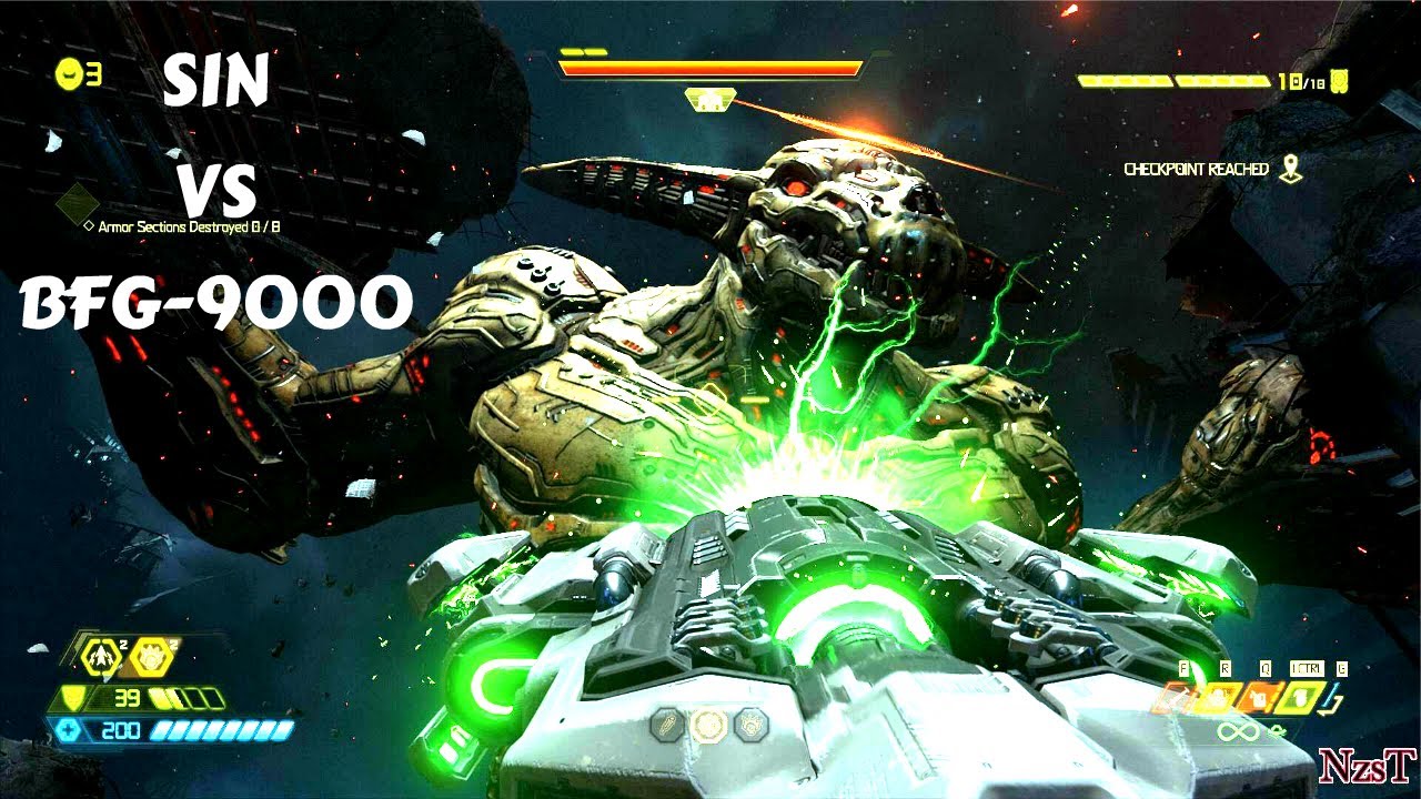 DOOM Eternal : ICON OF Sin VS BFG - 9000 Infinite Ammo - YouTube