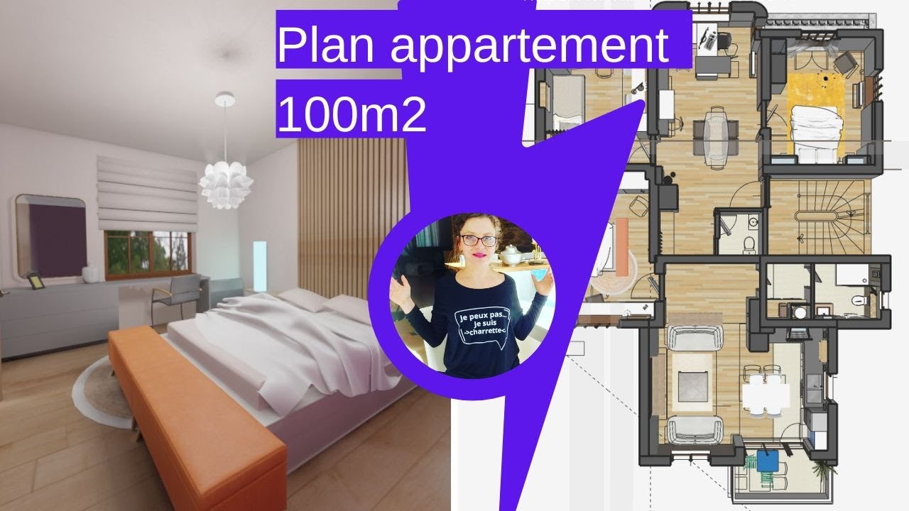 Plan appartement 100m2 : rénovation d’appartement ancien - YouTube