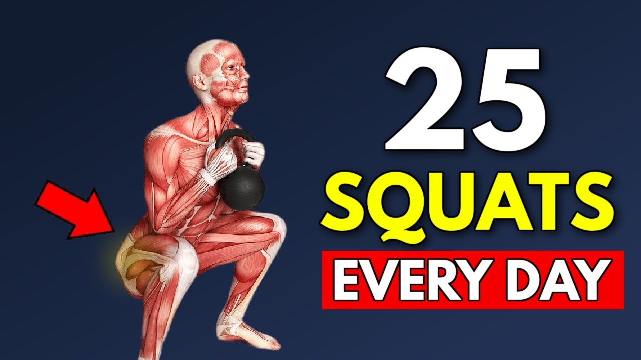 This Happens When You Do 25 Squats Twice EVERY DAY - YouTube