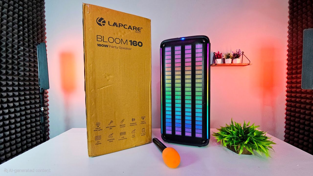 Lapcare Bloom 160W Party Speaker | Unboxing Review Sound Test | Dual 8 ...