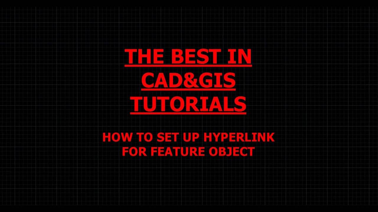 Autocad MAP 3D: Set up feature object hyperlink - YouTube