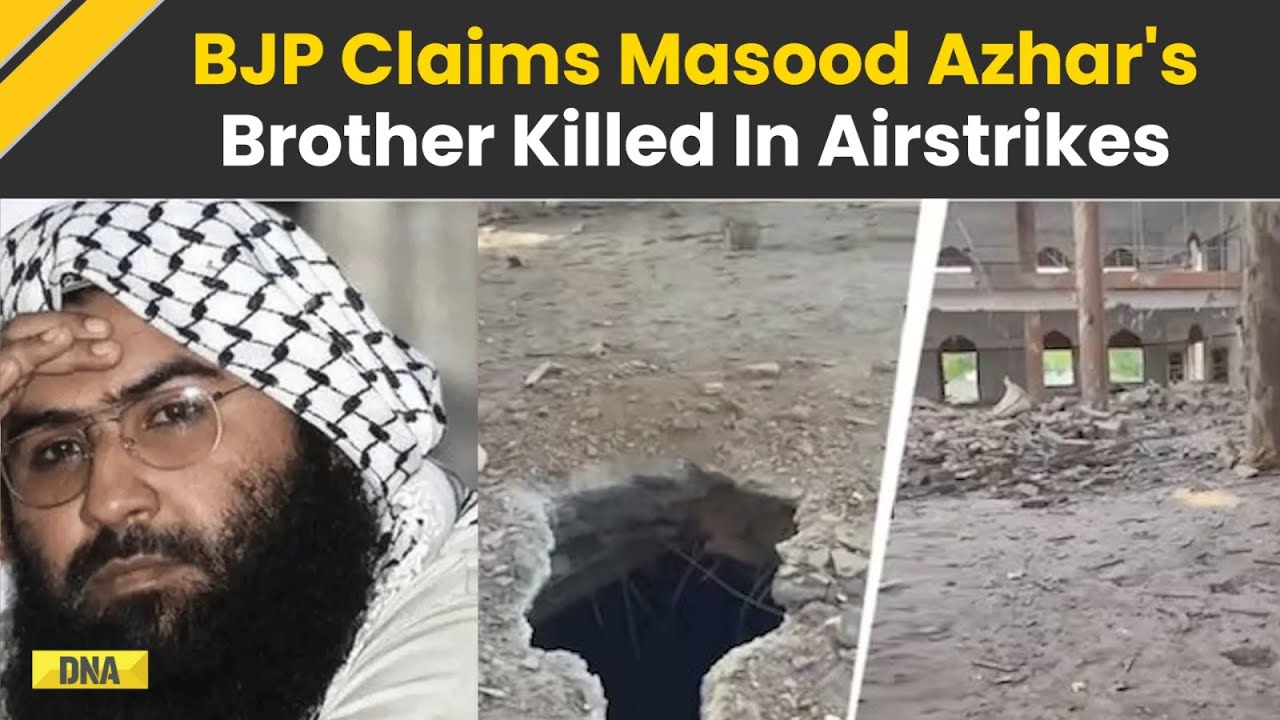 India Pakistan War: BJP Claims Masood Azhar's Brother Abdul Rauf Azhar ...