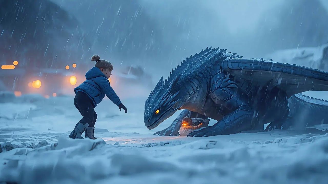 Frozen Planet Rescue: Human Pilot and Daughter Save a Dragon Hatchling ...