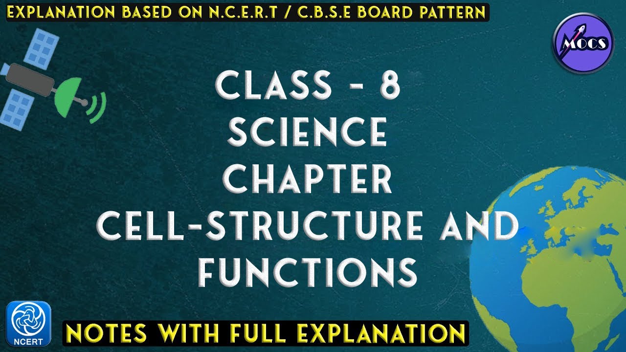 Class - 8 | Science | Chapter - 8 | Cell - Structure and Functions ...