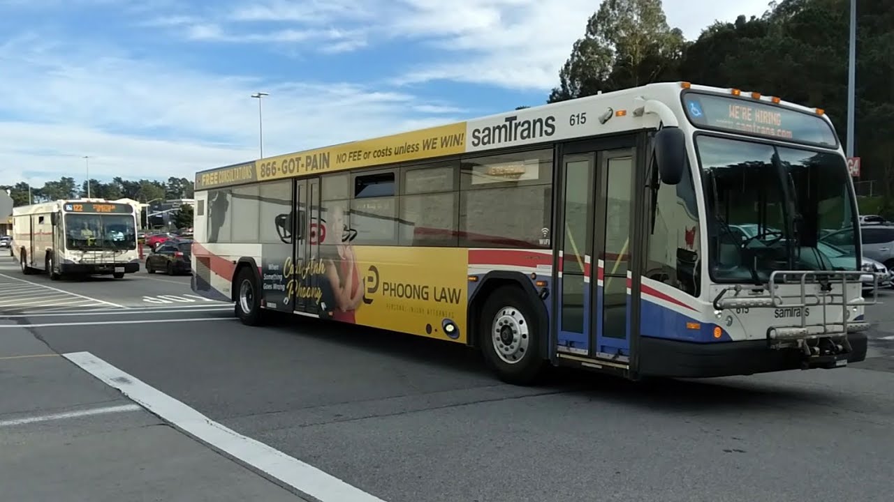SamTrans Bus Action 1/29/24 - YouTube