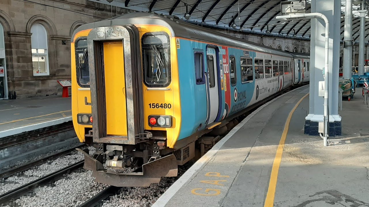 Class 156480 departs Newcastle Central. - YouTube