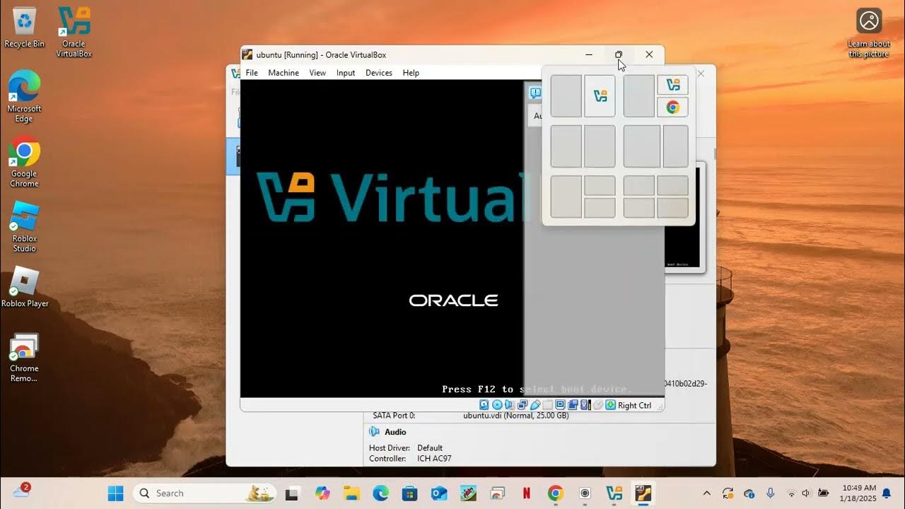 installing ubuntu on vitural box - YouTube