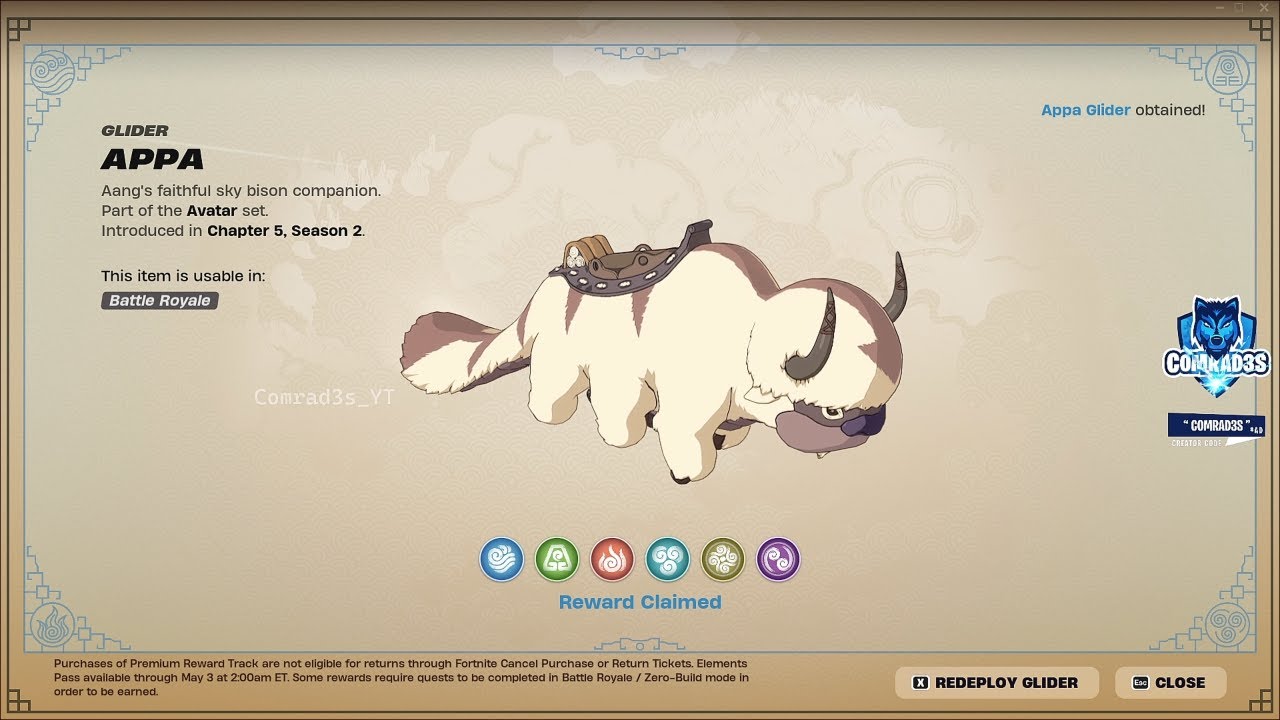 Complete Guide to get Appa Glider in Fortnite - How to Open six Chakras ...