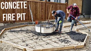 Building an Octagon Shaped Concrete Fire Pit. Exposed Aggregate Concrete [Ep.2]