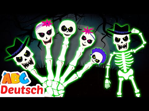 Skelett-Finger-Familie💀| Halloween für Kinder | Kinderlieder | All Babies Channel Deutsch