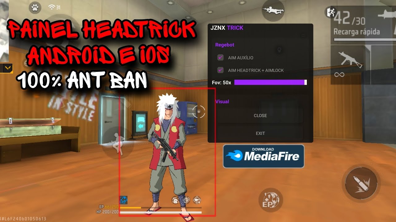 PAINEL EXTERNAL HEADTRICK ANDROID E IOS 😈 NOVO XIT FREE FIRE 🎯 LINK ...