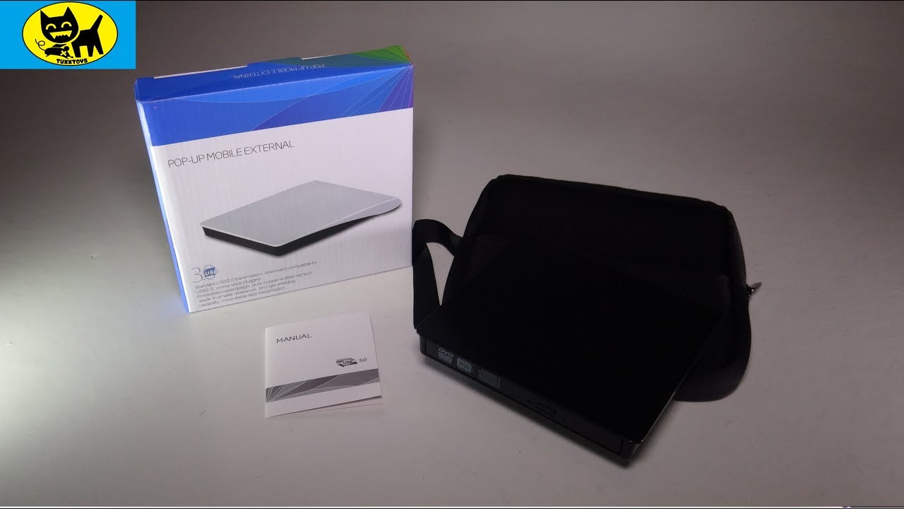 External DVD Drive With Protective Storage Case Pouch Bag - Unboxing ...