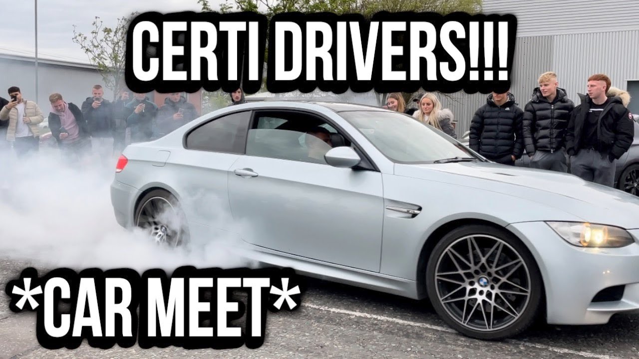 CERTI DRIVERS CAR MEET **CRASH** + BURNOUTS, DRIFTING + RUNS!!! - YouTube